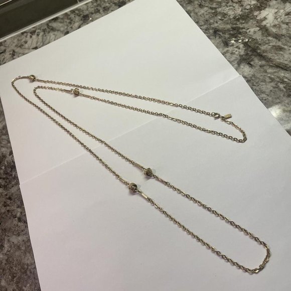 Emmons | Jewelry | Signed Emmons Costume Necklace Long Gold Tone Chain ...